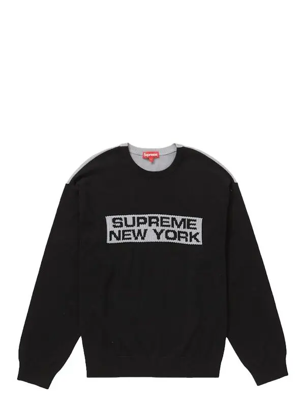 Supreme Two-tone Sweater - Black