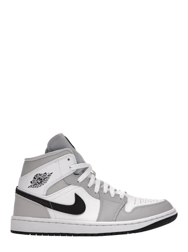 JORDAN 1 Mid Sneakers - White/light Smoke Grey