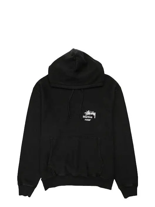 StÜssy X Martine Rose Collage Pigment Dyed Hoodie - Black