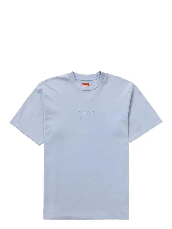 Supreme Acid Wash Short Sleeve Top - Light Blue