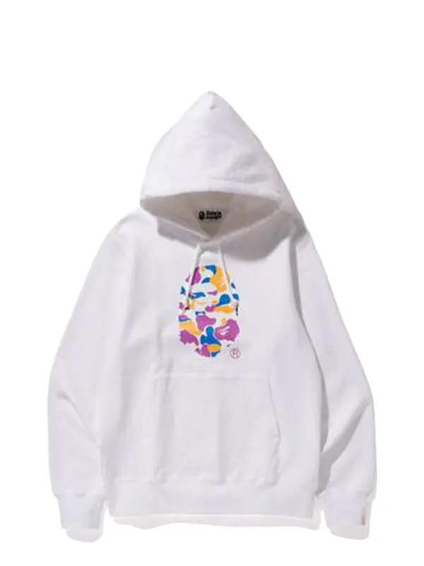 BAPE X Anti Social Club La Exclusive City Camo Pullover Hoodie - White