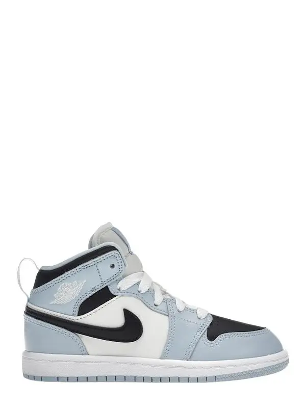 JORDAN 1 Mid Ps - Ice Blue/black/sail