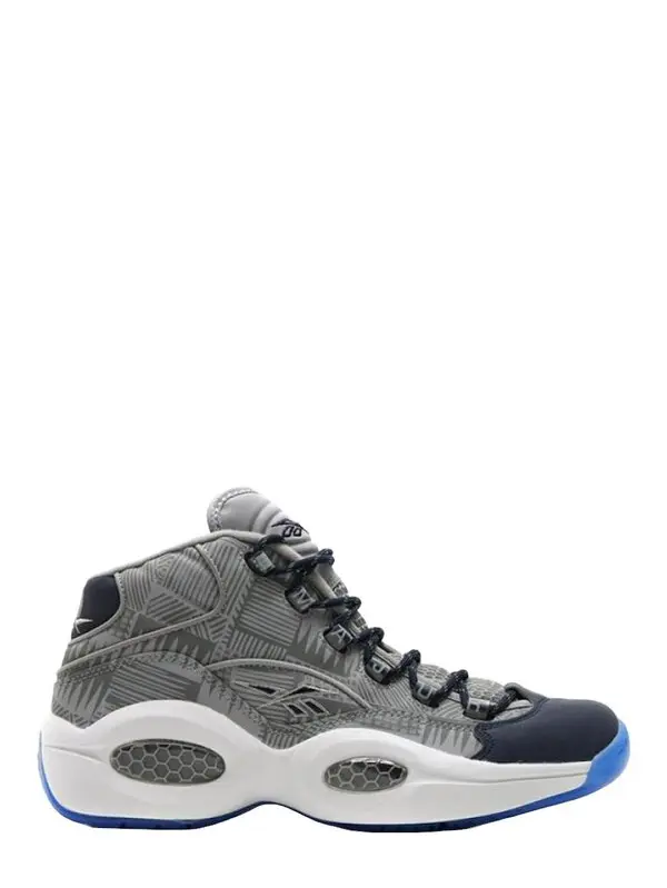 REEBOK Question Mid Major Dc Georgetown Sneakers - Tin Grey/faux Indigo/white