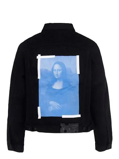 Off-White Mona Lisa Denim Jacket - Black