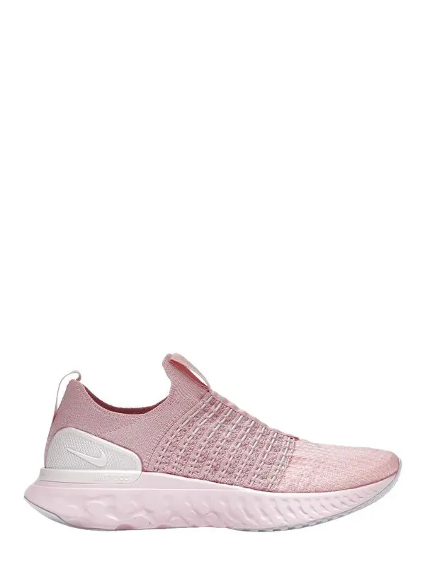 Nike React Phantom Run Flyknit 2 Sneakers - Pink Glaze/barely Rose/football Grey