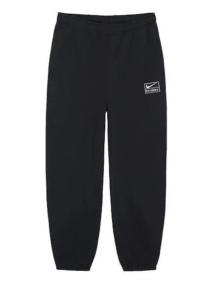 StÜssy X Nike Stone Washed Fleece Sweatpants - Black