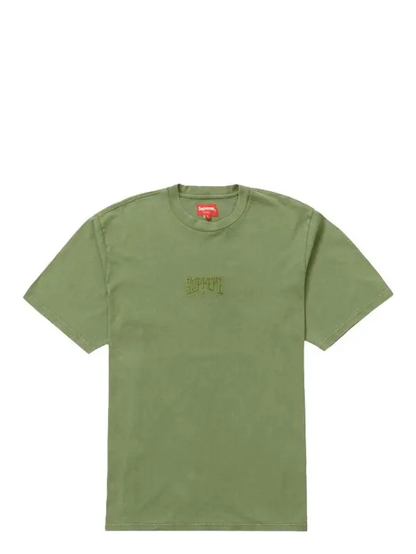 Supreme Acid Wash Short Sleeve Top - Olive