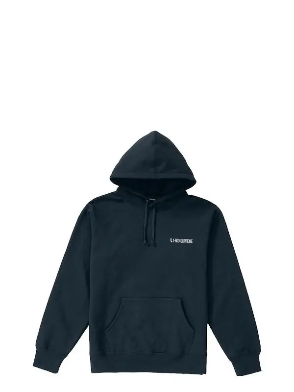 Supreme 1800 Hooded Sweatshirt - Navy Blue