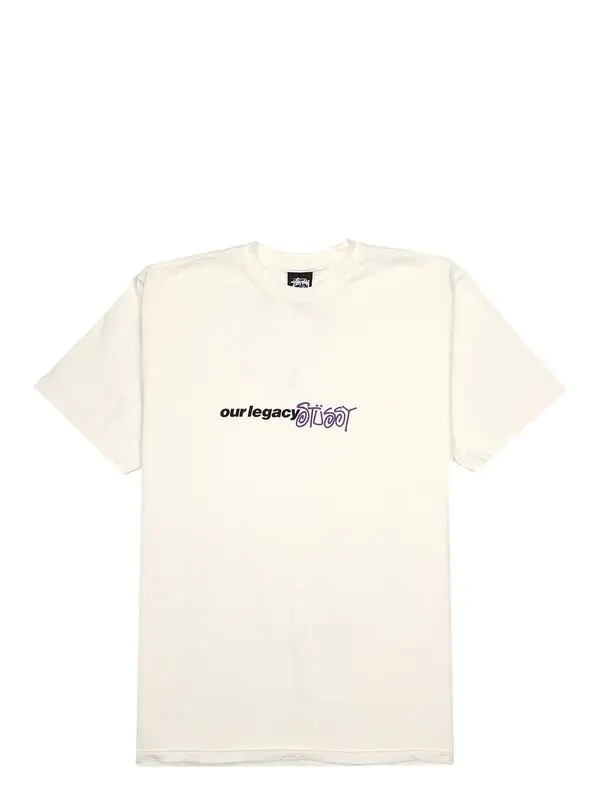StÜssy X Our Legacy Ol Sport Pigment Dyed Tee Shirt - Natural