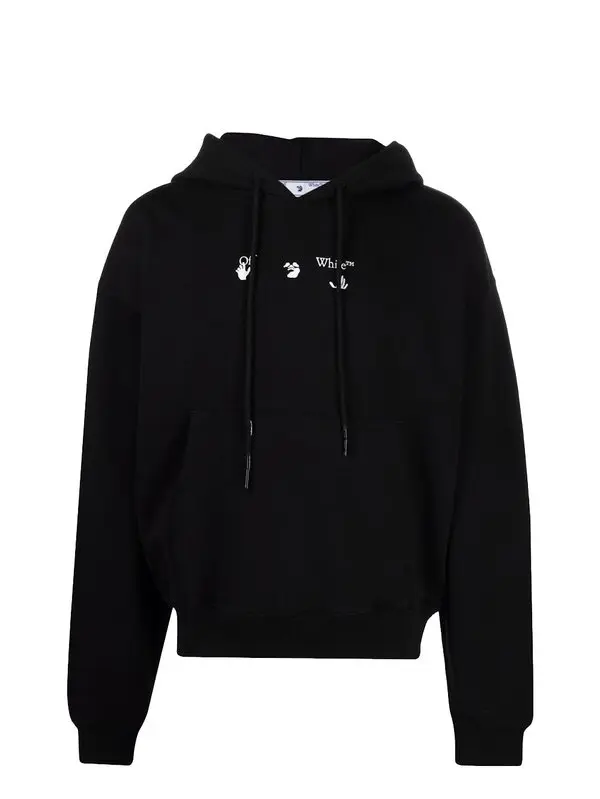 Off-White Marker Hoodie - Black/red