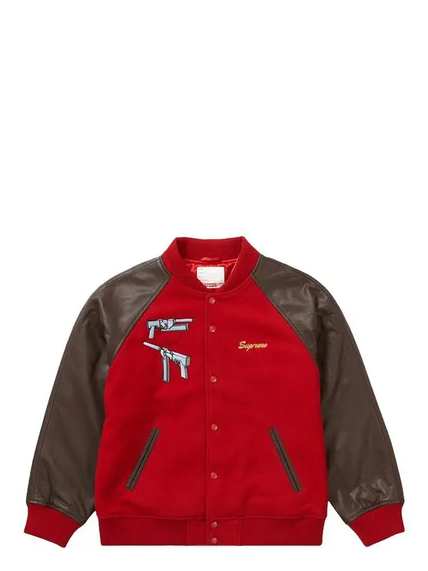 Supreme Aeon Flux Varsity Jacket - Red
