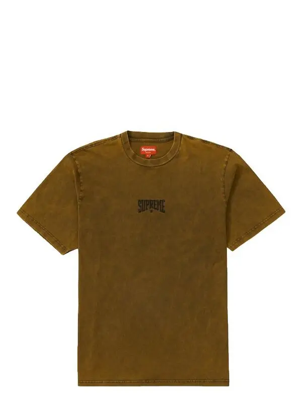 Supreme Acid Wash Short Sleeve Top - Rust