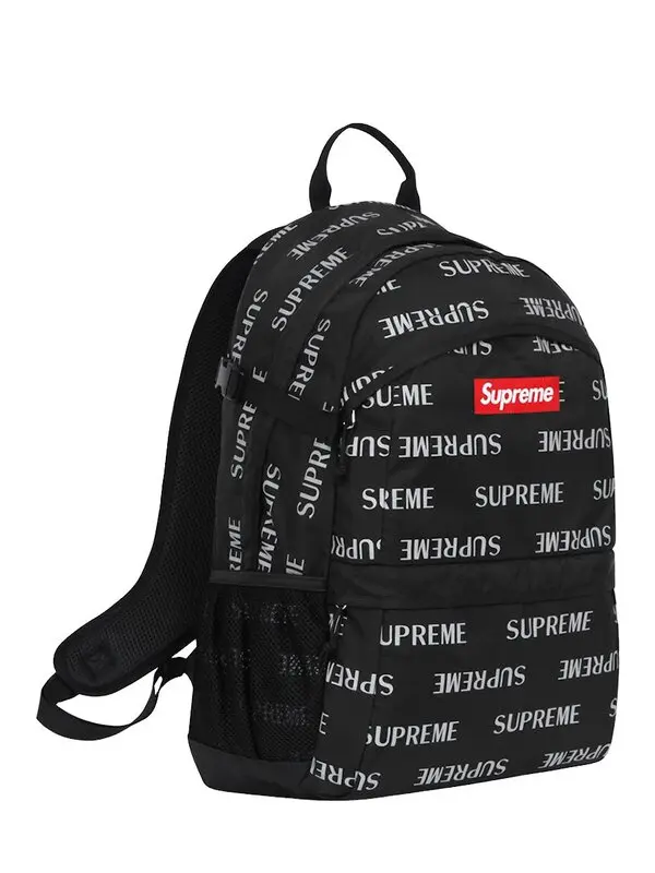 Supreme 3m Reflective Repeat Backpack - Black