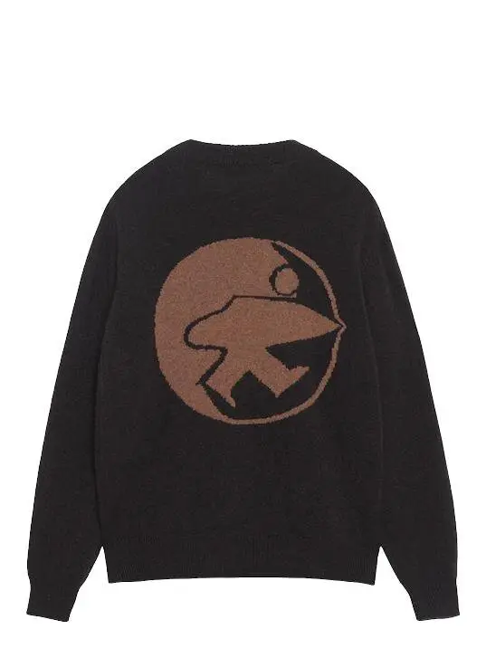 StÜssy X Our Legacy Knitted Roundneck - Dark Brown Surfman