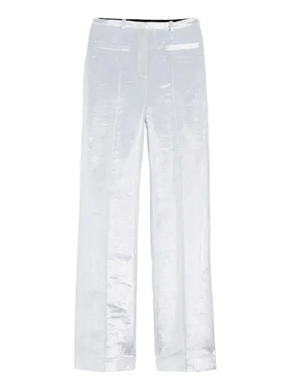 Rabanne Metallic Dress Pants - Silver