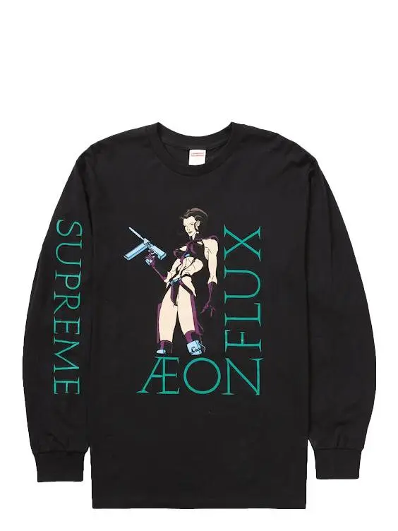 Supreme Aeon Flux Long Sleeve Tee Shirt - Black