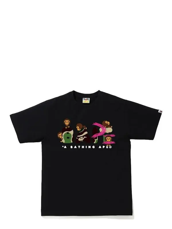 A BATHING APE X Bait X Funko Figure Tee Shirt - Black