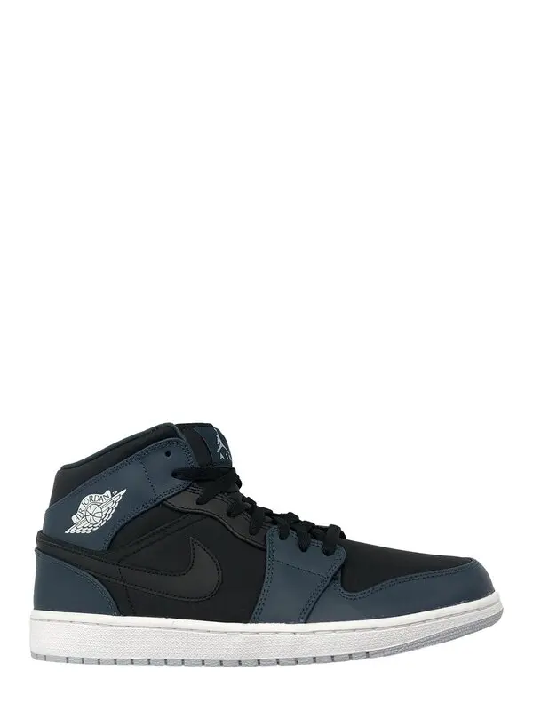 JORDAN 1 Mid Sneakers - Black/pure Platinum/night Shade