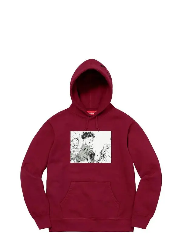 Supreme Akira Arm Hooded Sweatshirt - Cardinal