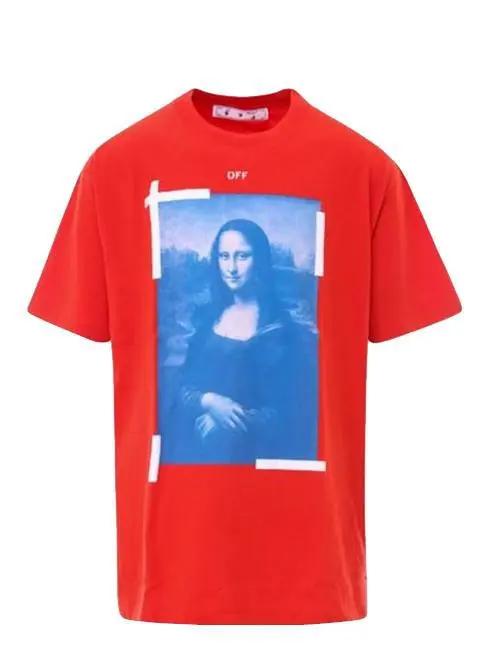 Off-White Mona Lisa Oversized T-shirt - Red