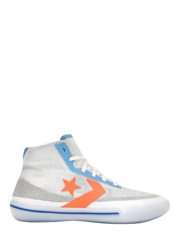 CONVERSE All Star Pro Bb Solstice High-top Sneakers - White/game Royal/total Orange