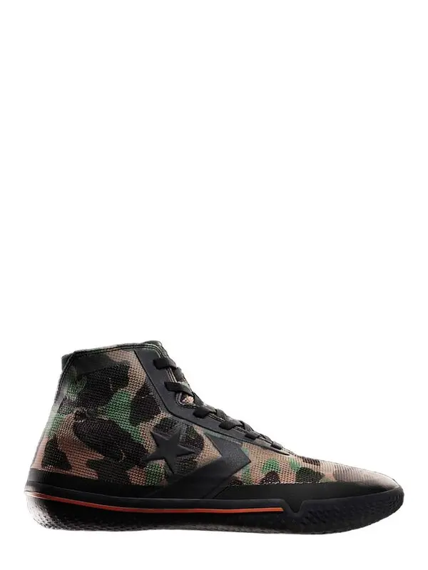 CONVERSE All Star Pro Bb Camo High-top Sneakers - Black/bold Mandarin