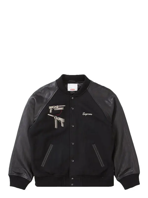 Supreme Aeon Flux Varsity Jacket - Black