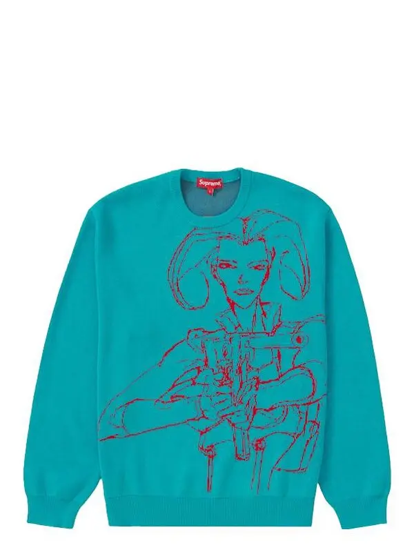Supreme Aeon Flux Sweater - Cyan
