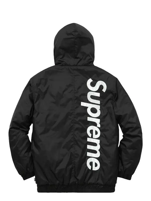Supreme Hooded Sideline Jacket - Black