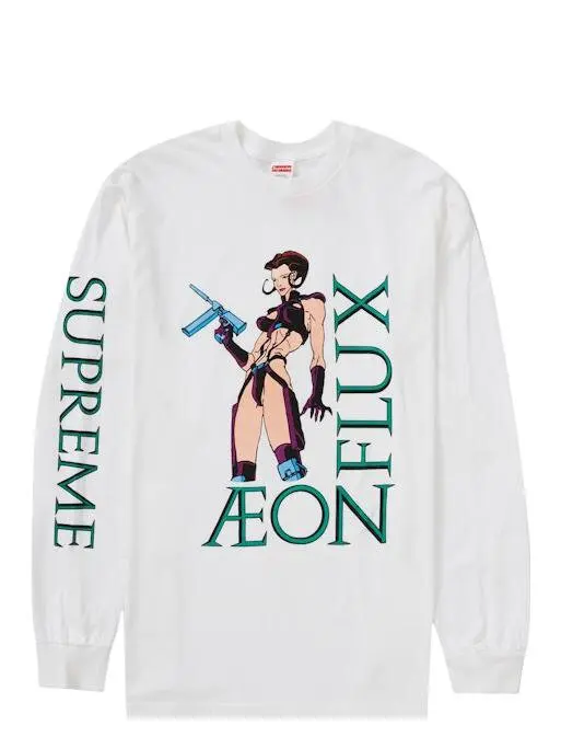 Supreme Aeon Flux Long Sleeve Tee Shirt - White