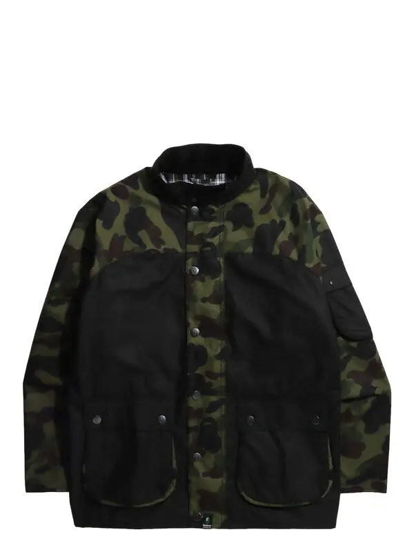 BAPE X Barbour 1st Camo International Rain Jacket - Green