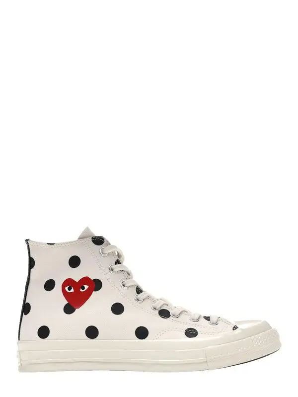 CONVERSE Chuck Taylor All Star 70 Hi Comme Des Garcons Play Polka Dot - White/black/red