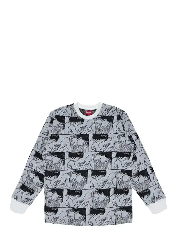Supreme Akira Syringe Jacquard Long Sleeve Top - White