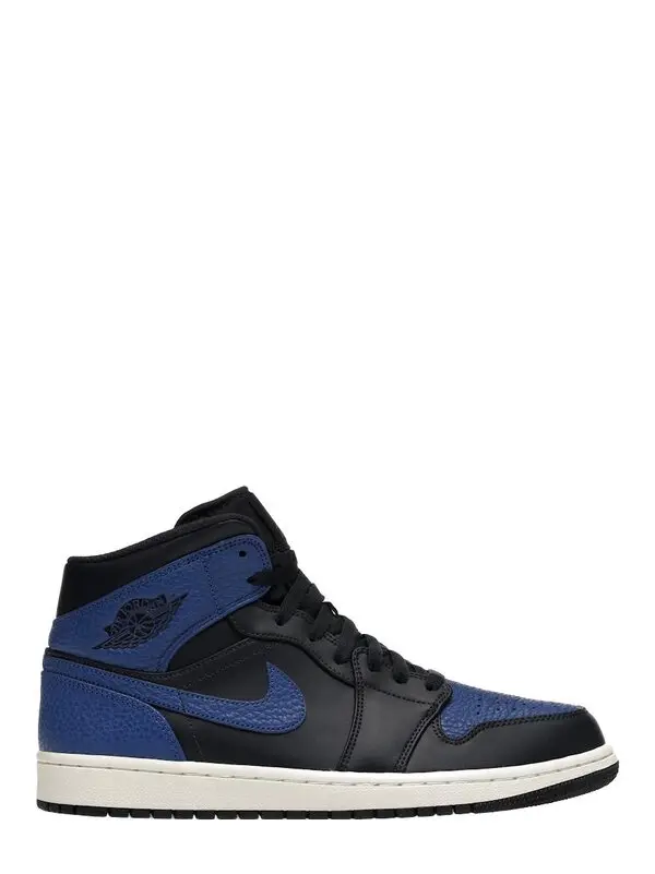 JORDAN 1 Mid High-top Sneakers - Obsidian/game Royal/summit White
