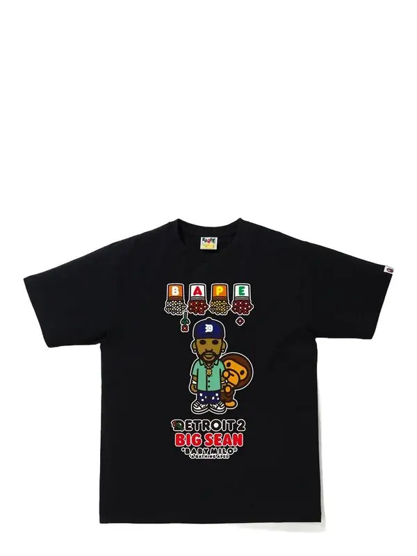 A BATHING APE X Big Sean Detroit 2 Baby Milo Tee Shirt - Black
