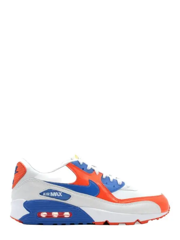 Nike Air Max 90 Sneakers - White/orange Blaze/royal Blue