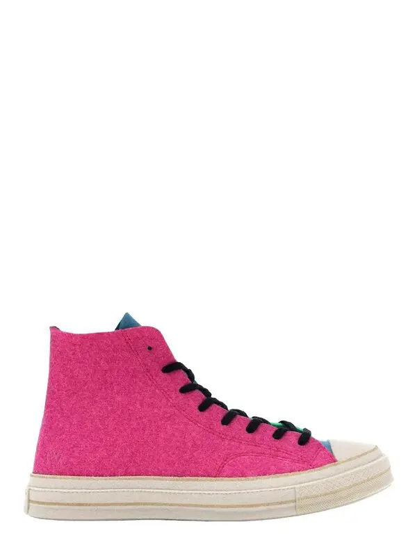 CONVERSE Chuck Taylor All Star 70 Hi Jw Anderson Felt - Fuchsia Purple/island Green/angora