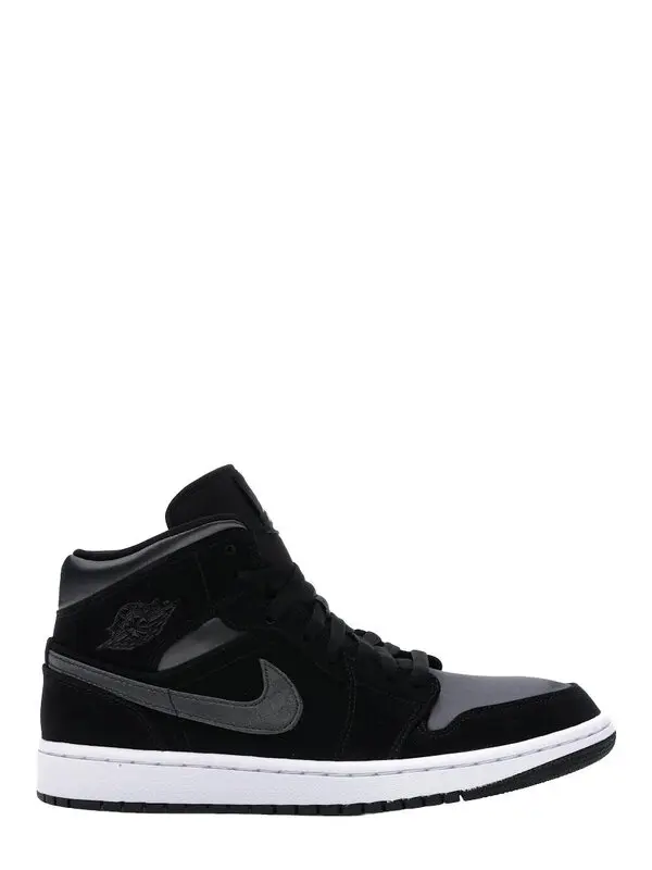 JORDAN 1 Mid Nylon Sneakers - Black/anthracite/white