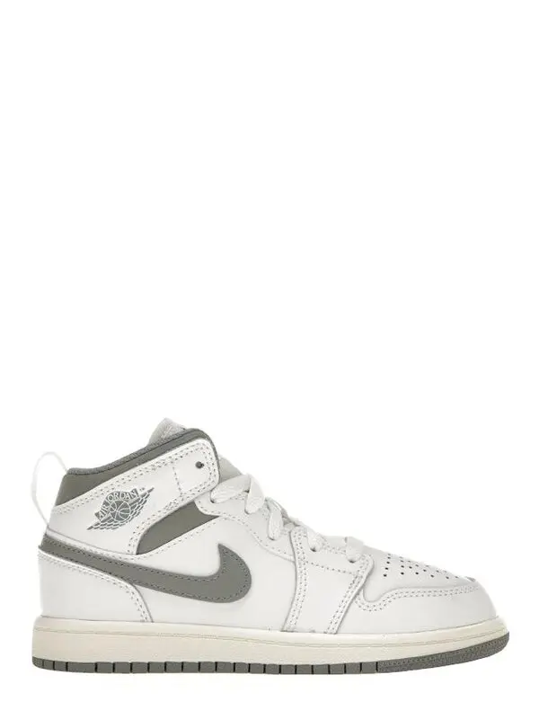 JORDAN 1 Mid Sneakers - White/stealth