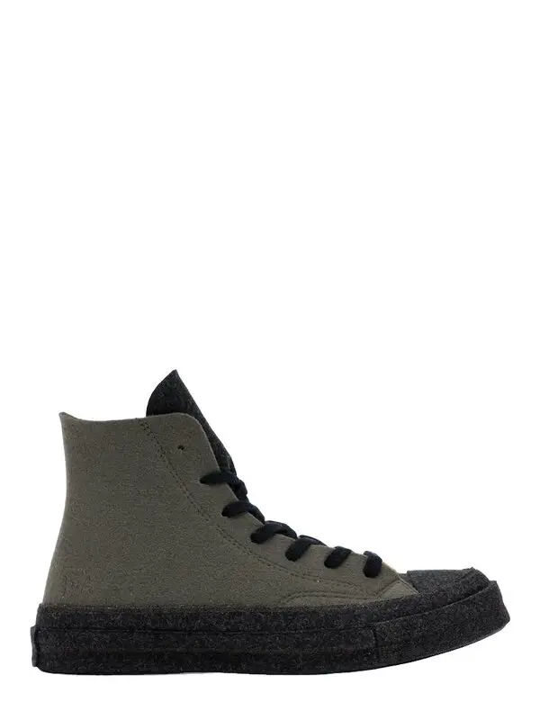 CONVERSE Chuck Taylor All Star 70 Hi Jw Anderson Felt Sneakers - Stone Grey/flame Orange/black