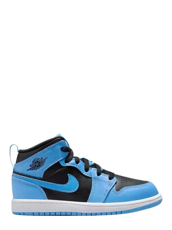 JORDAN 1 Mid Sneakers - University Blue/white/black