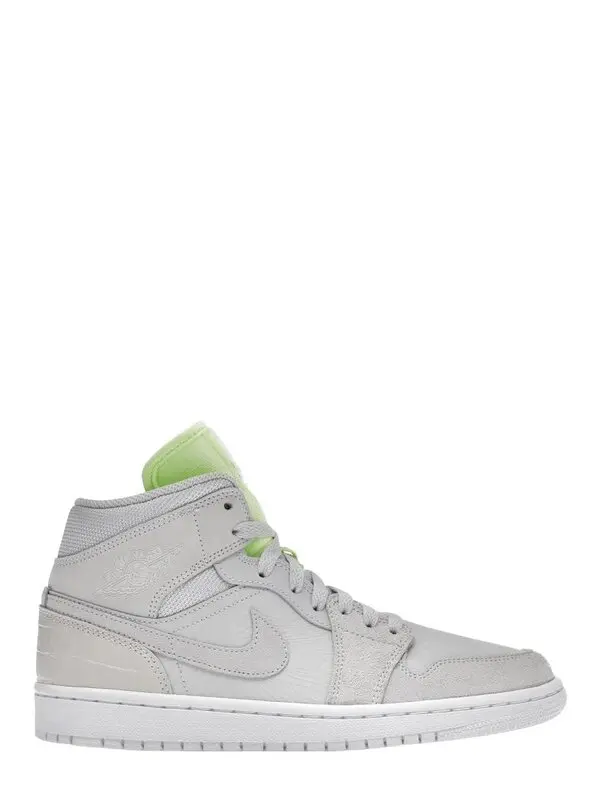 JORDAN 1 Mid Sneakers - Vast Grey/ghost Green