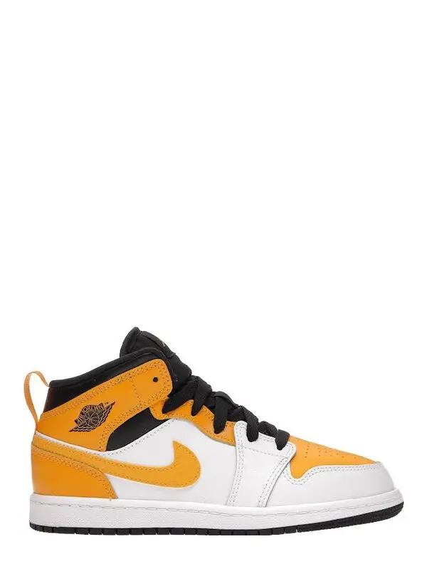 JORDAN Mid Sneakers - White/university Gold/black