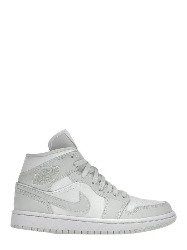 JORDAN 1 Mid Sneakers - White/spruce Aura