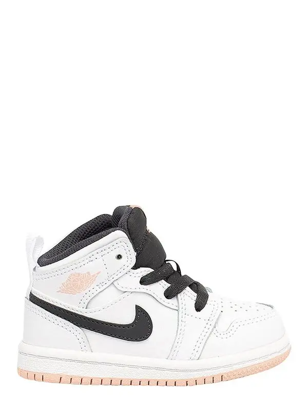 JORDAN 1 Mid Sneakers - White/anthracite/arctic Orange