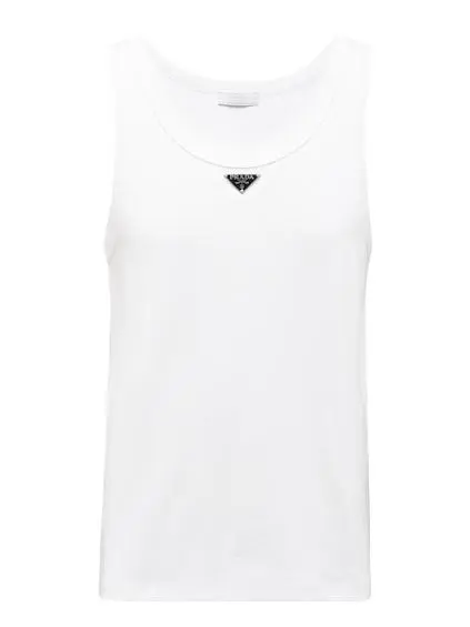 Prada Cotton Tank Top - White