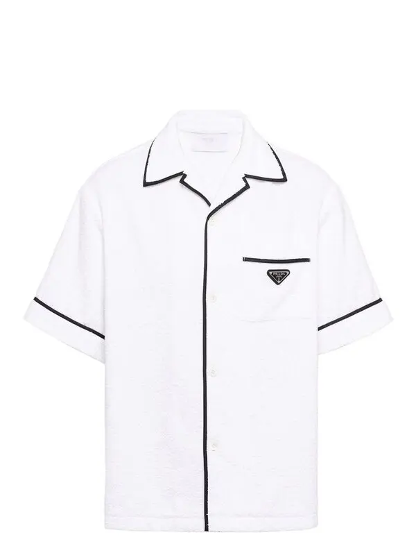 Prada Cotton Bowling Shirt - White