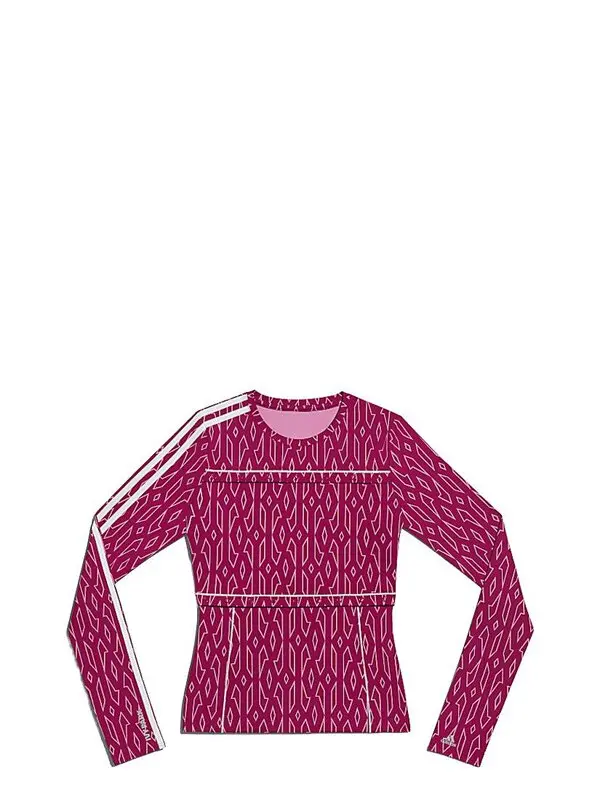 Adidas Ivy Park Monogram Top - Bold Pink