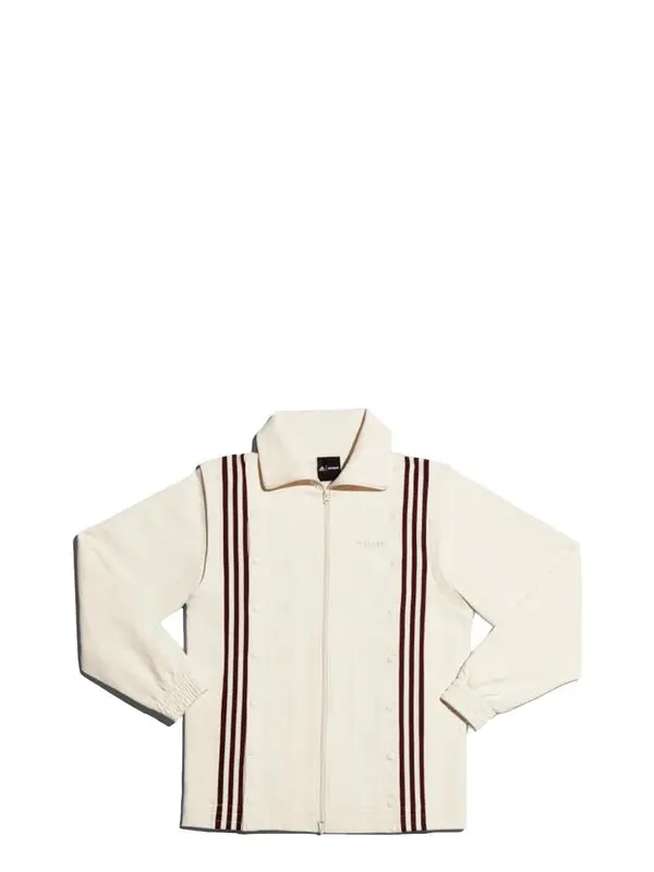 Adidas Ivy Park Snap Track Jacket - Ecru Tint/maroon