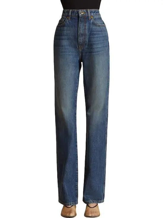 Khaite Danielle High-waist Straight-leg Jeans - Stinson